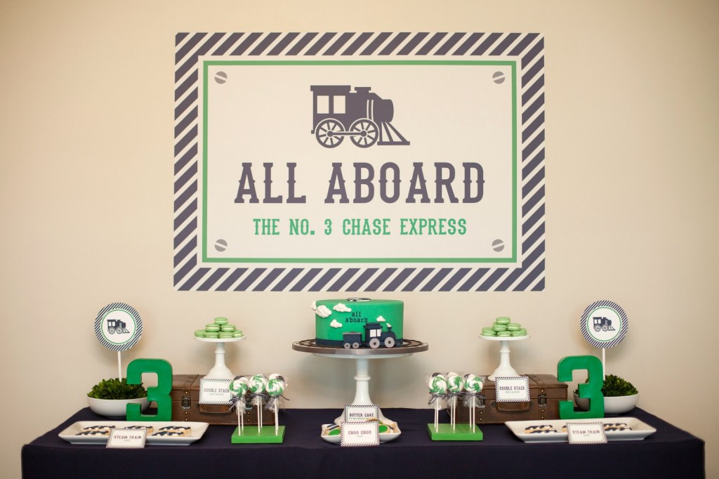 Train Themed Birthday- Party Feature - Bloom Designs